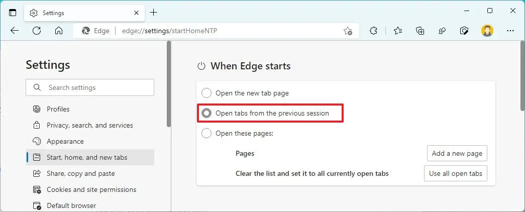 How to continue where you left off Chrome, Edge, Firefox - Pureinfotech