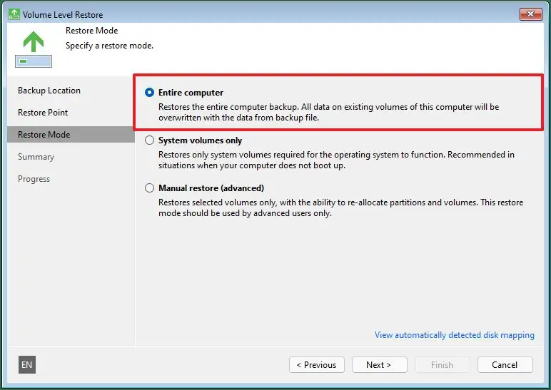 How to create full backup with Veeam on Windows 11 - Pureinfotech