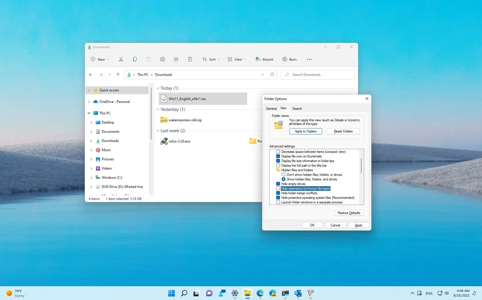 How To Show File Extensions On Windows 11 Pureinfotech