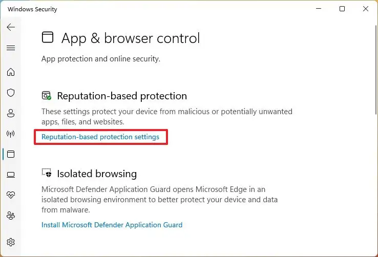 How to protect passwords enabling phishing protection on Windows 11 ...