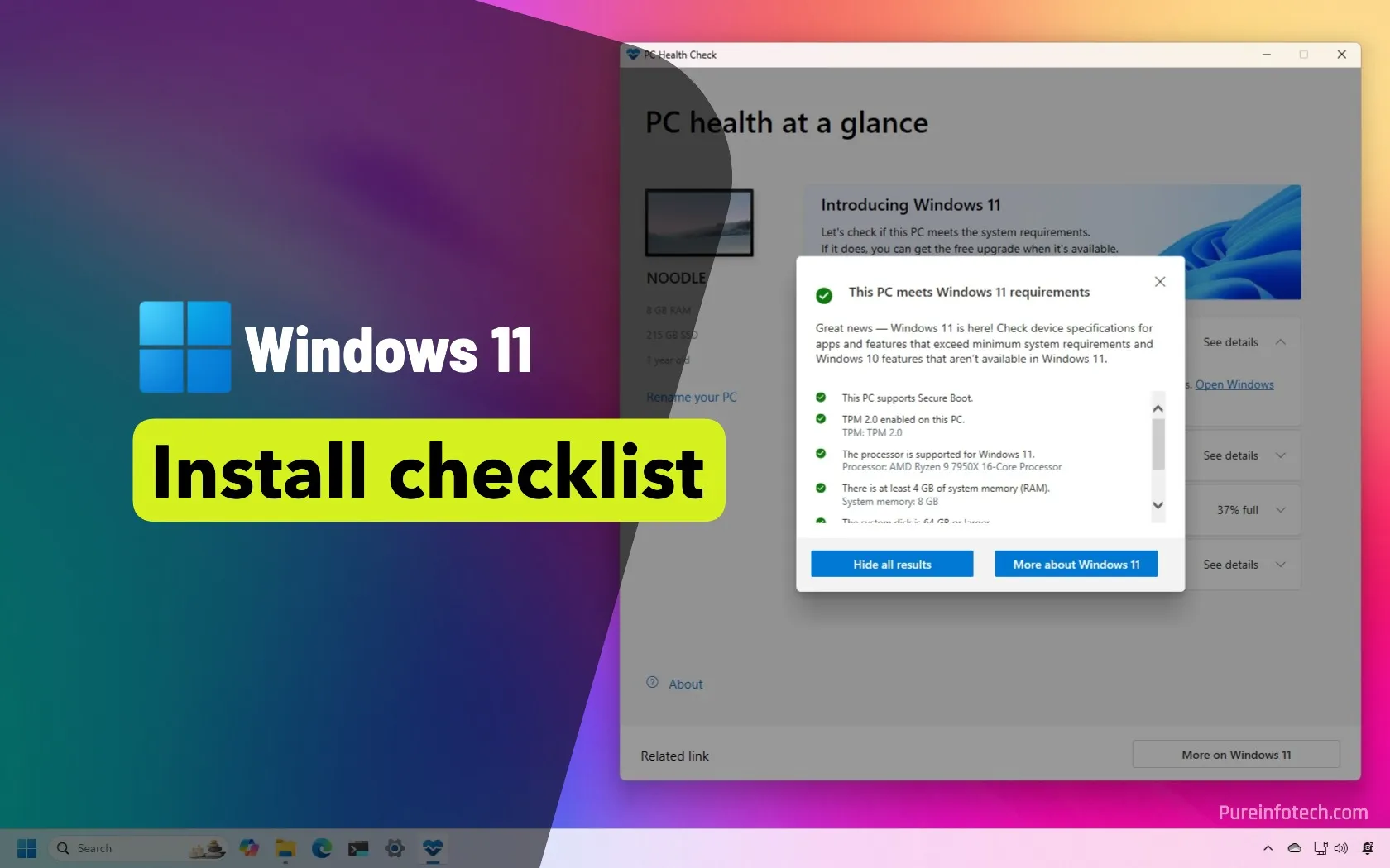 8 essential things to do before installing Windows 11 - Pureinfotech