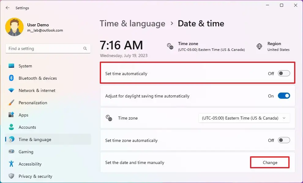 How to fix clock out of sync on Windows 11 - Pureinfotech