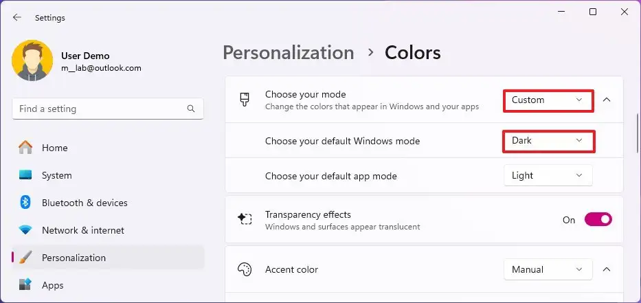 How to change Taskbar color on Windows 11 - Pureinfotech
