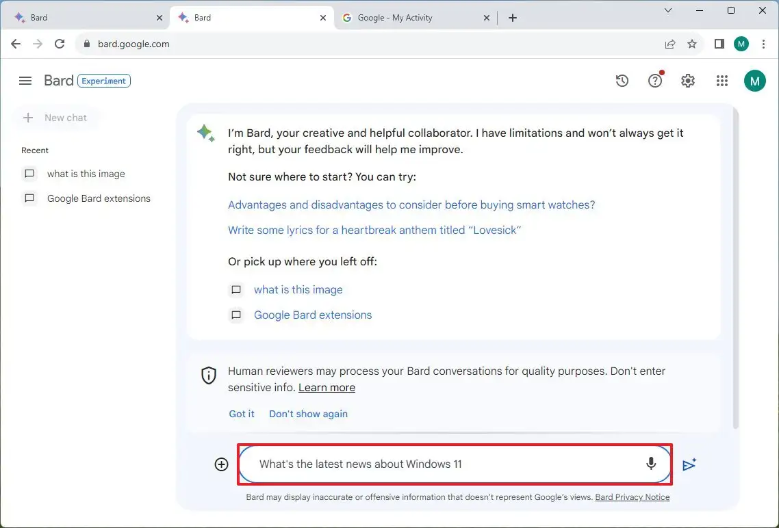 How to use new Google Bard AI chatbot - Pureinfotech