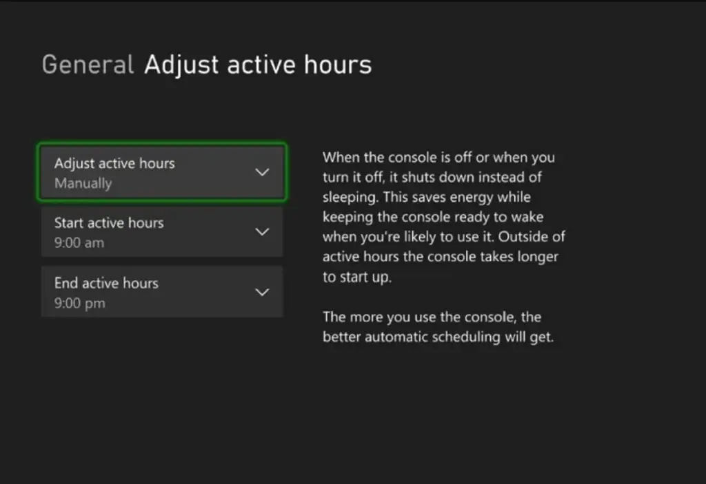 How to change Active Hours setting on Xbox Series X, S - Pureinfotech