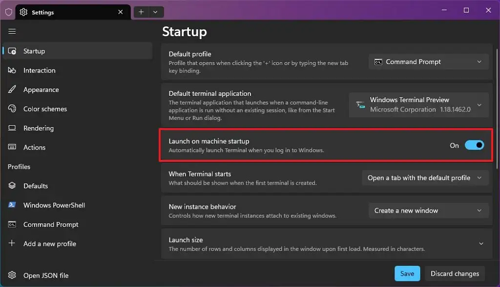 How to launch Windows Terminal on startup on Windows 11 - Pureinfotech