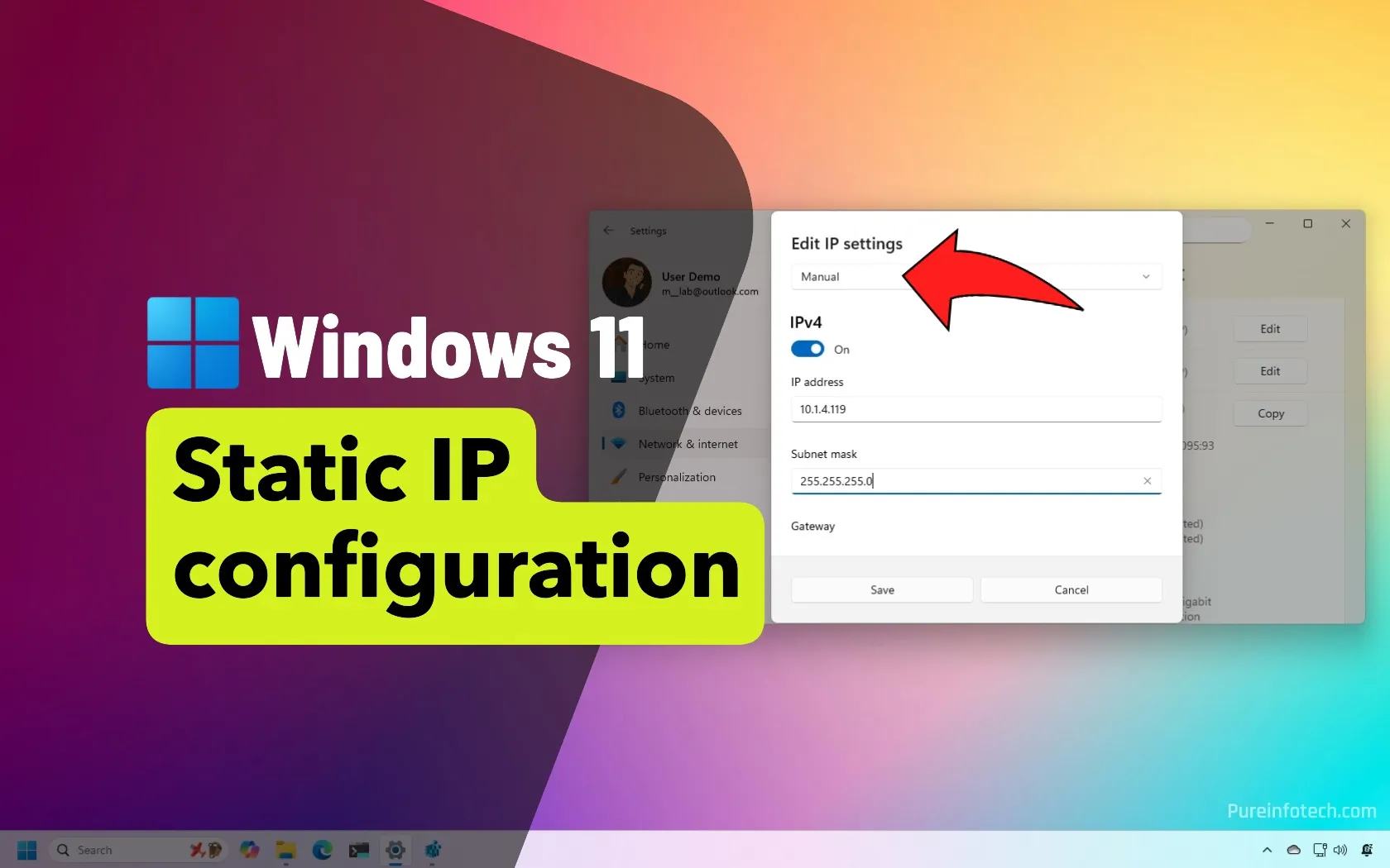 How to set a static IP address on Windows 11 - Pureinfotech