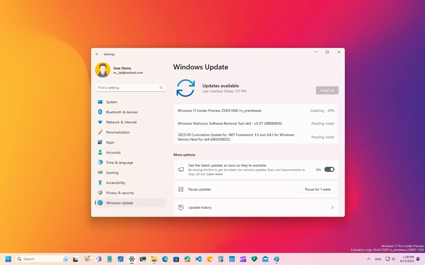 Windows 11 build 25951 outs in Canary Channel - Pureinfotech