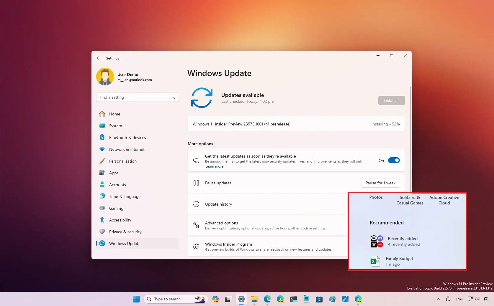 Windows 11 Build 23575 Groups Recently Added Apps In Start Menu