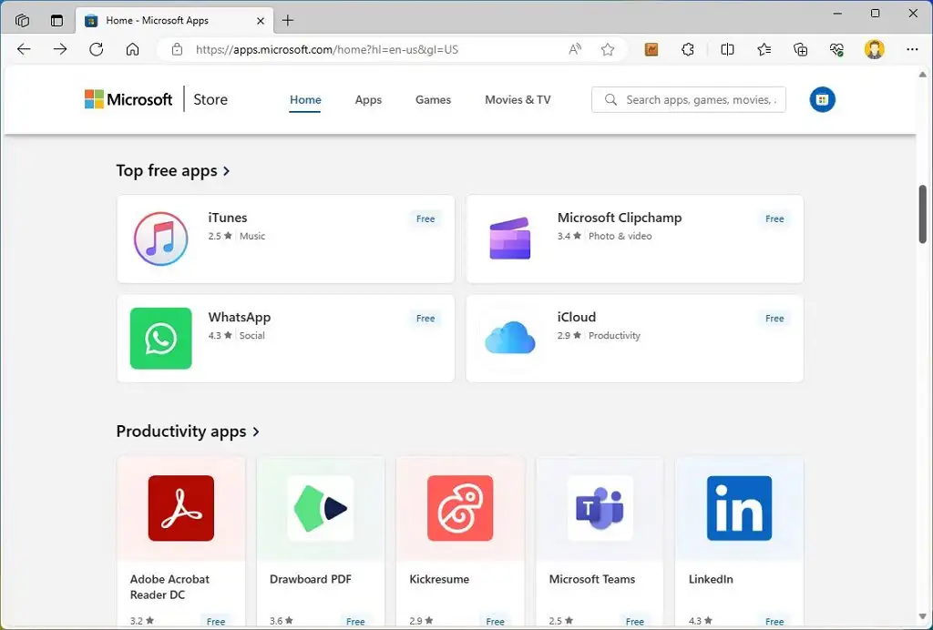Windows 11 gets new web version of the Microsoft Store - Pureinfotech