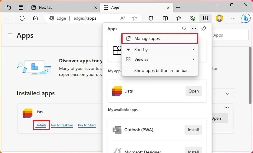 How to install Microsoft Lists web app on Windows 11, 10 - Pureinfotech