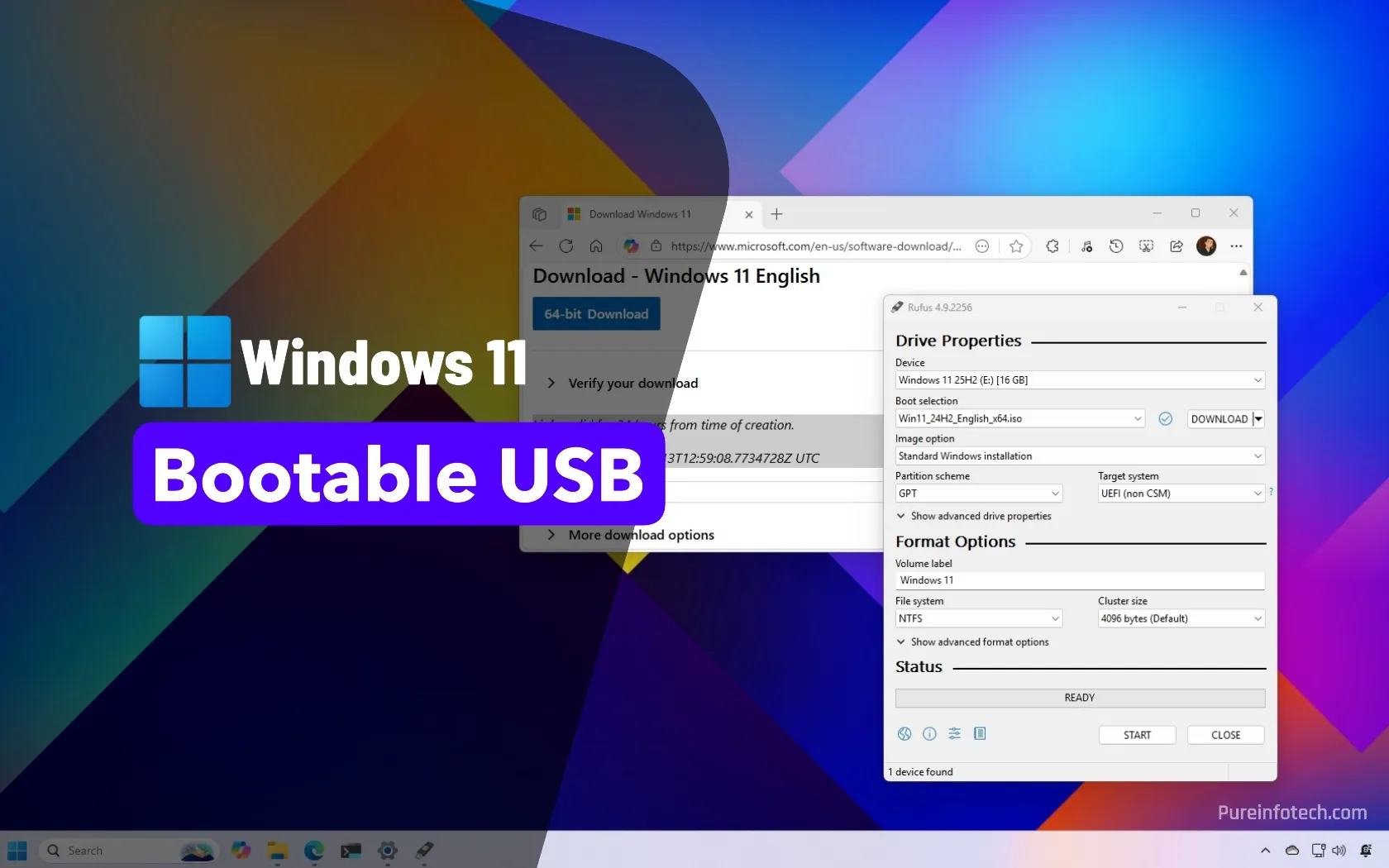 How to create bootable Windows 11 USB install media - Pureinfotech