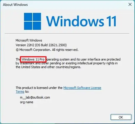 How to check your Windows 11 edition (Home or Pro) - Pureinfotech