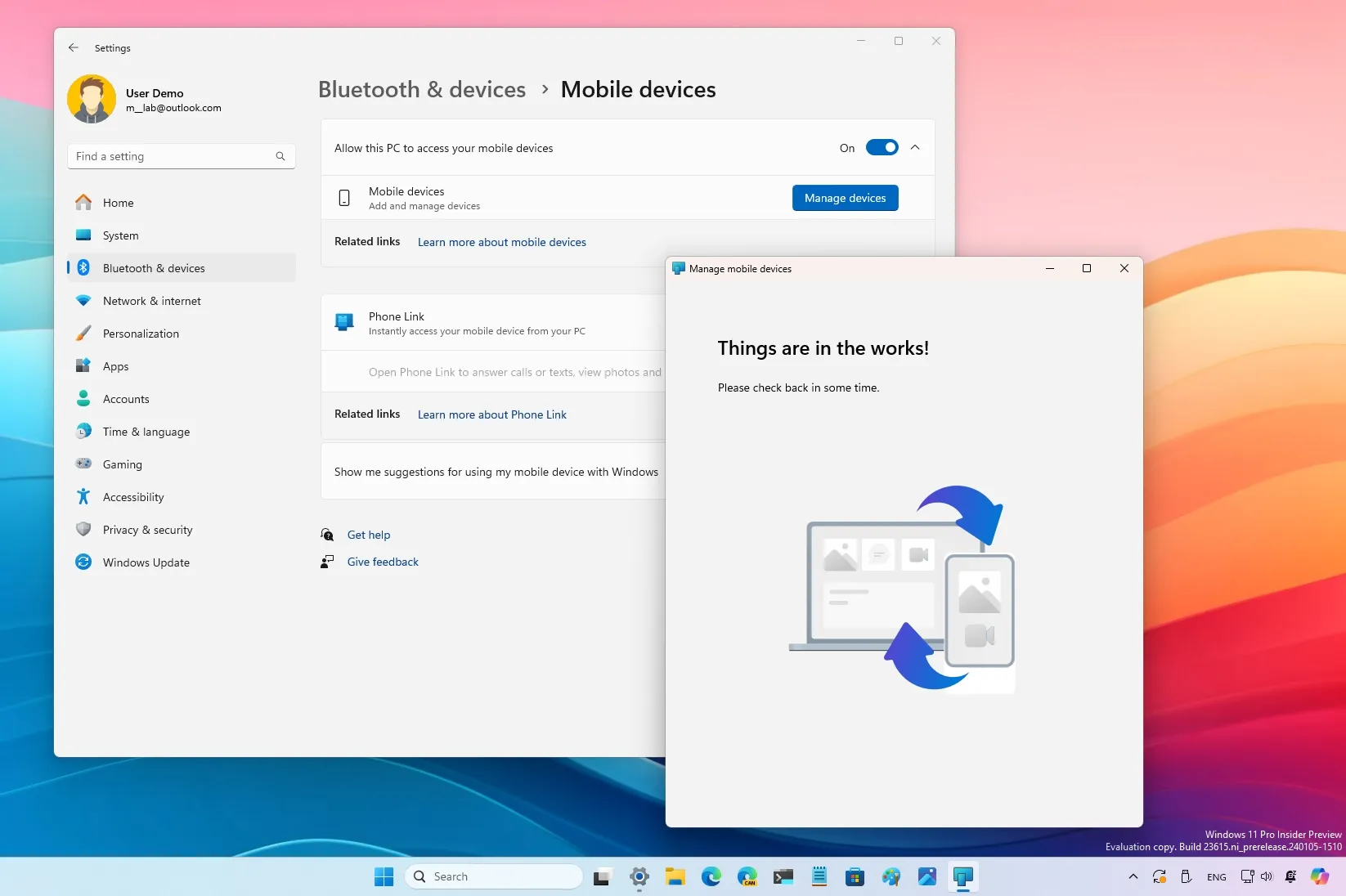 Windows 11 build 23619 adds new feature to access photos from phone - Pureinfotech