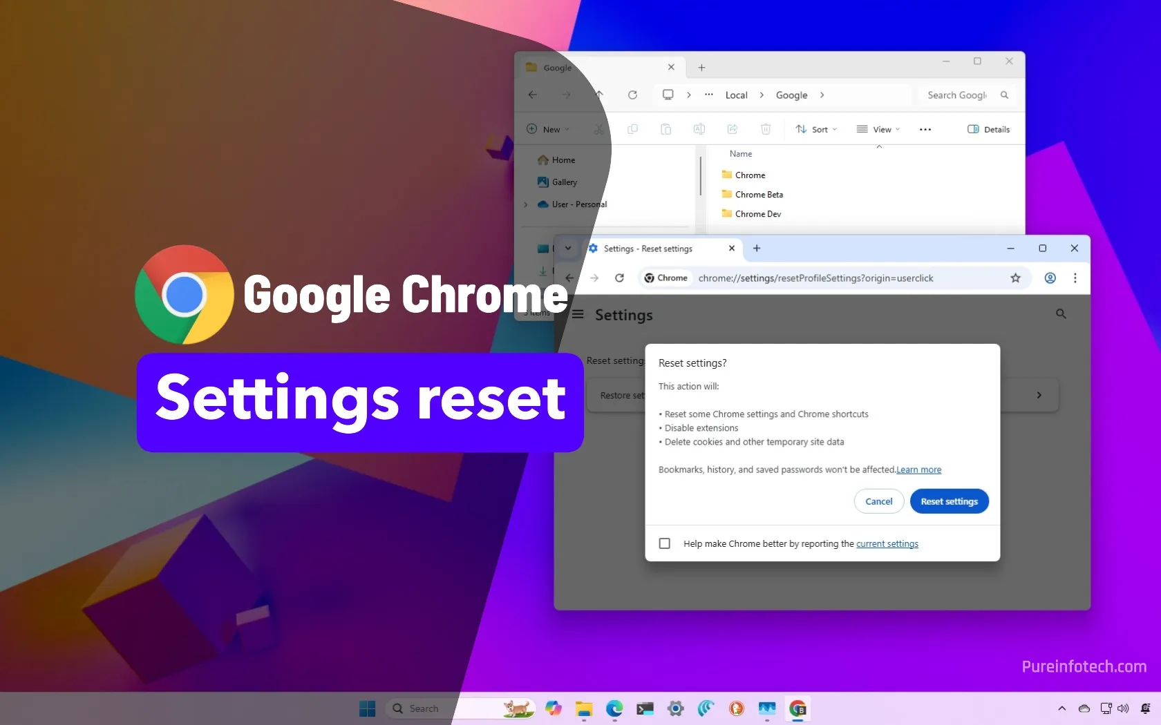 How to reset settings to defaults on Chrome - Pureinfotech
