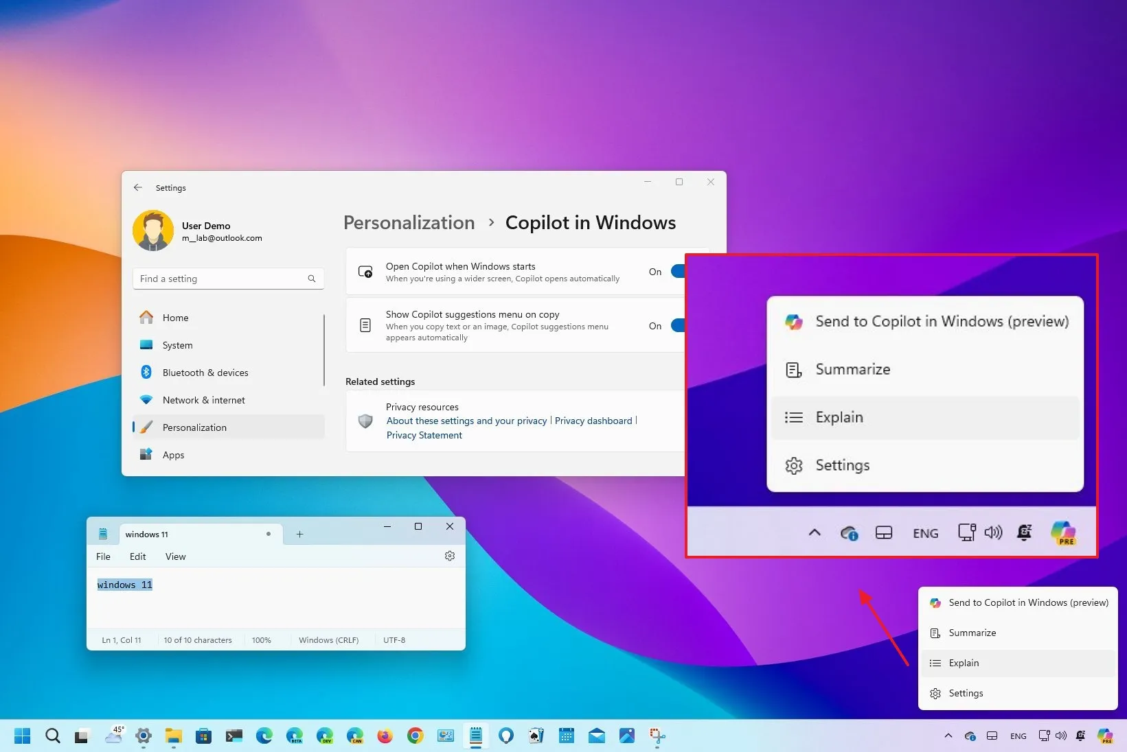 How to enable or disable the Copilot suggestions menu for Windows 11 ... How to enable or disable the Copilot suggestions menu for Windows 11 ...