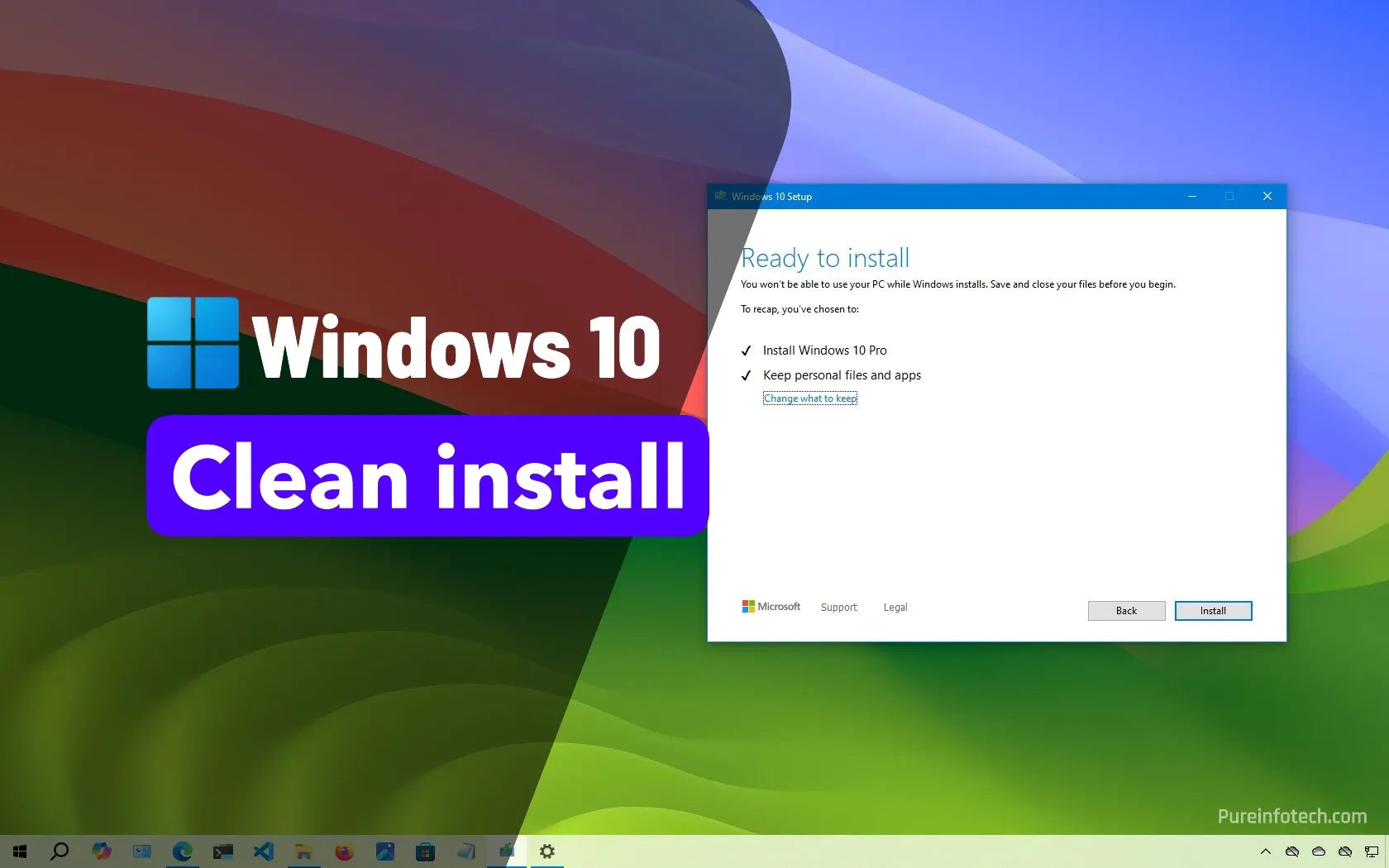 Perform clean install of Windows 10 (2025) - Pureinfotech