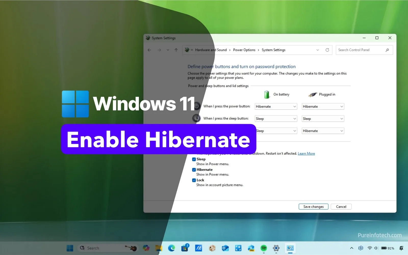 How to enable Hibernate on Windows 11 - Pureinfotech