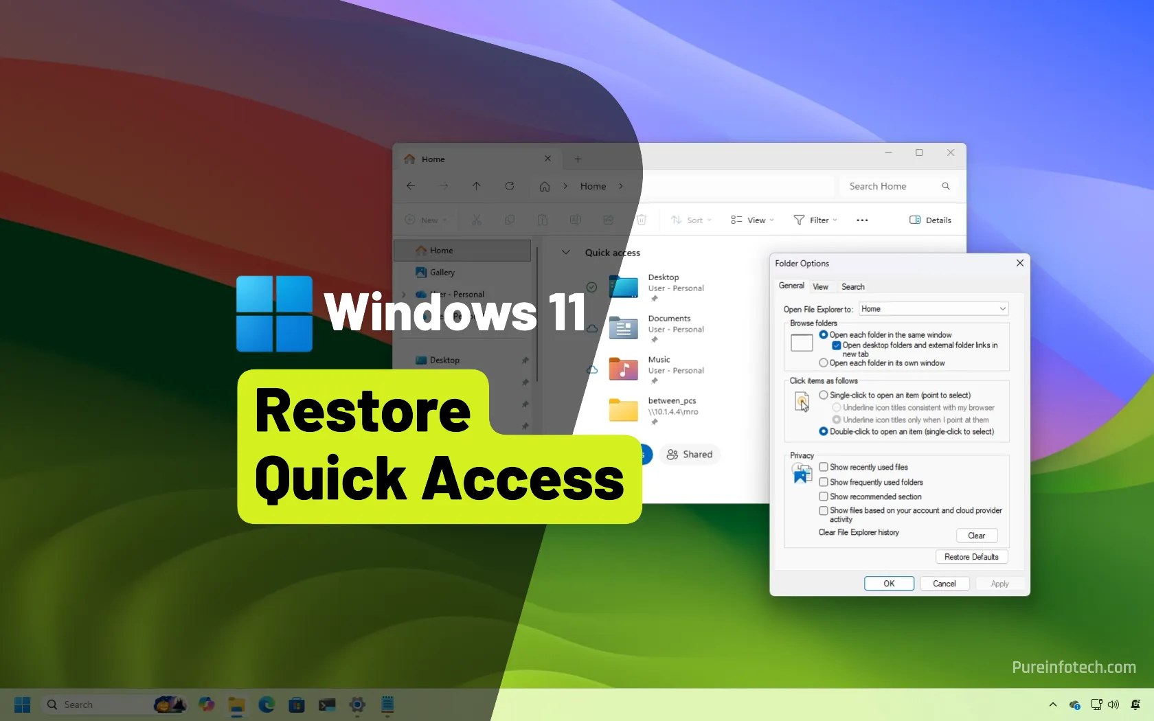 How to disable Recommended and restore Quick Access in File Explorer ...