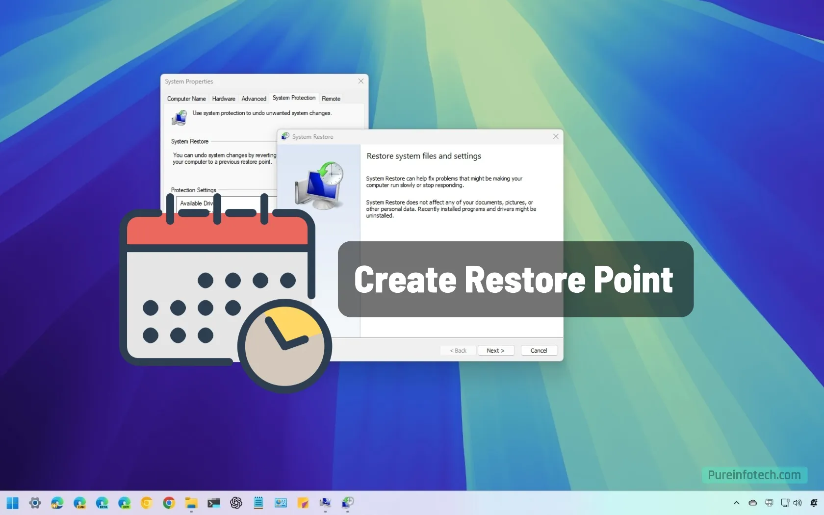 Create A Restore Point Windows 10 How To Create A Restore Point In