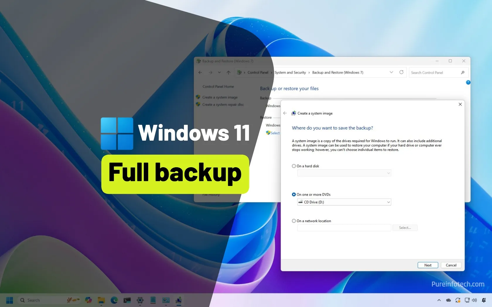 How to create a full backup on Windows 11 to external USB drive ...