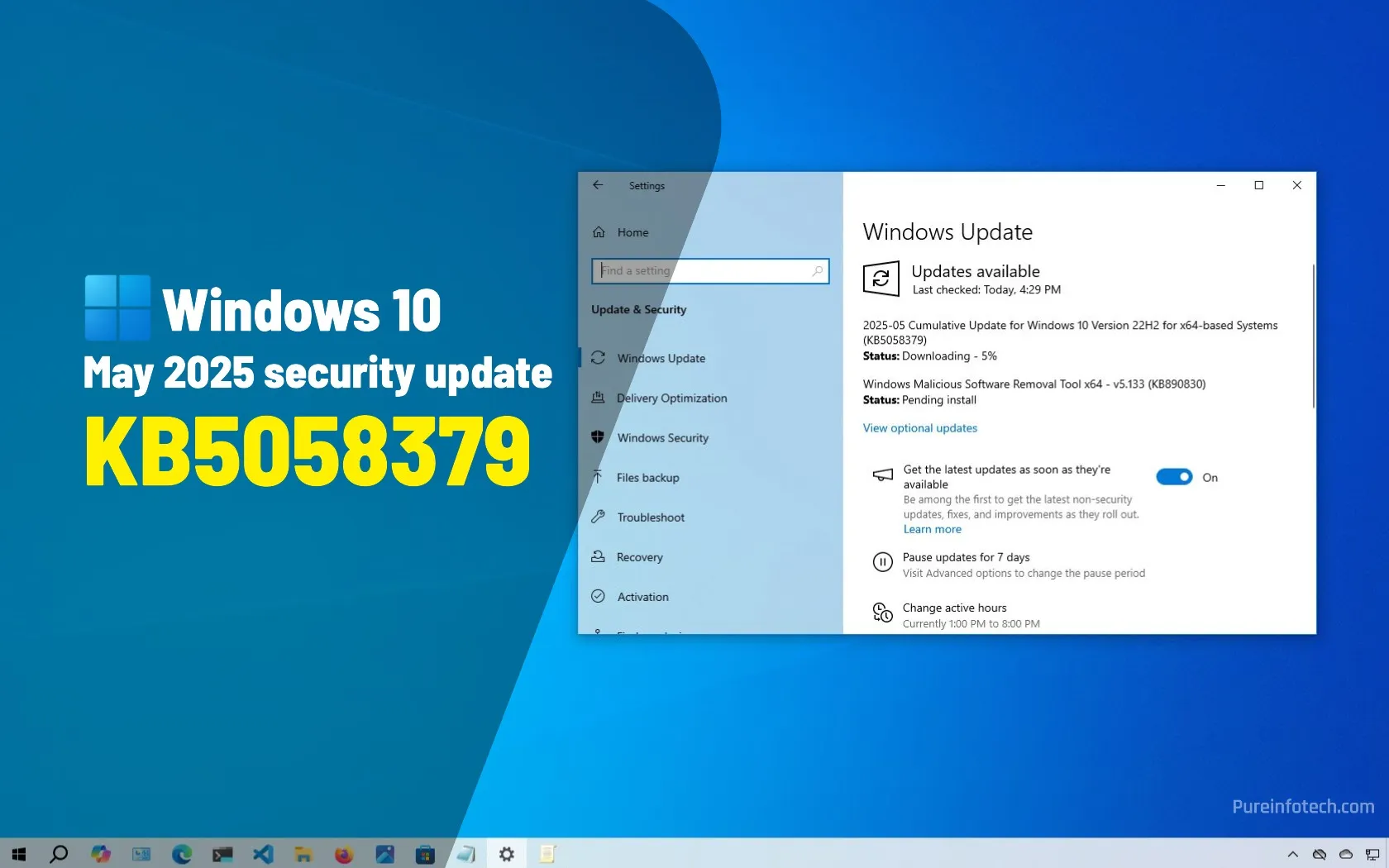 Windows 10 May 2025 update (KB5058379) drops with changes for version 22H2, 21H2 - Pureinfotech