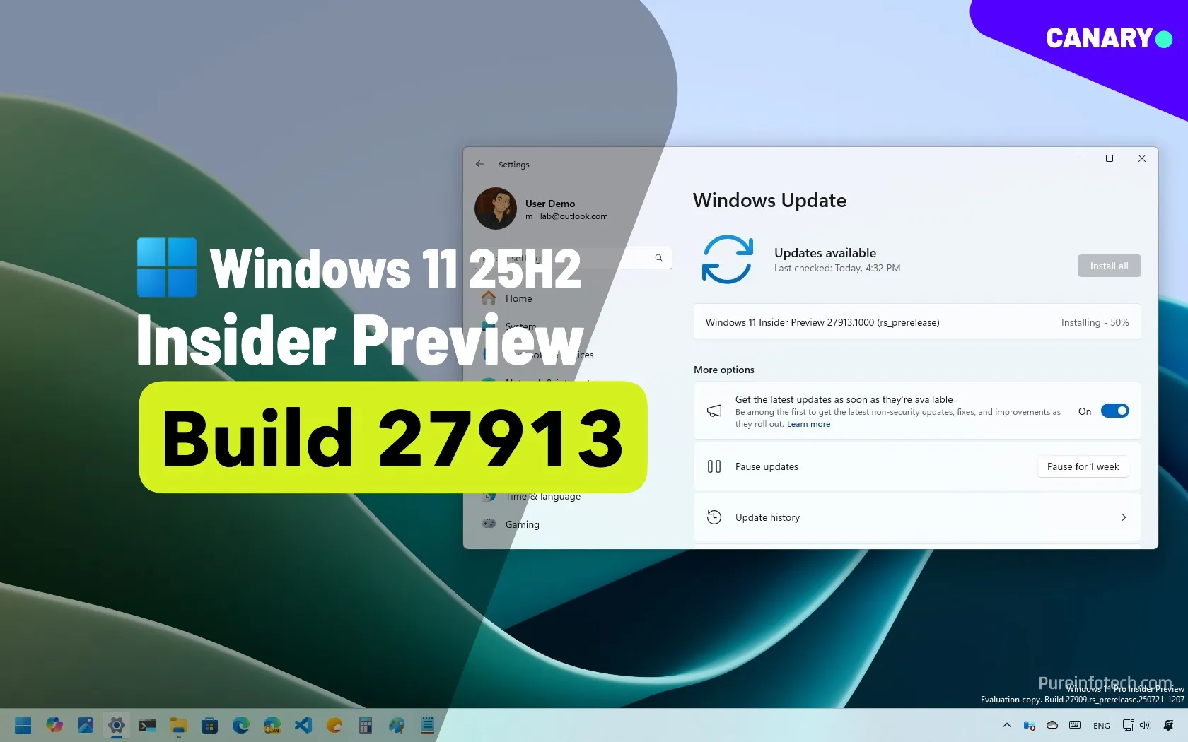 Build 27913 for Windows 11 releases with Settings app changes (Canary ...