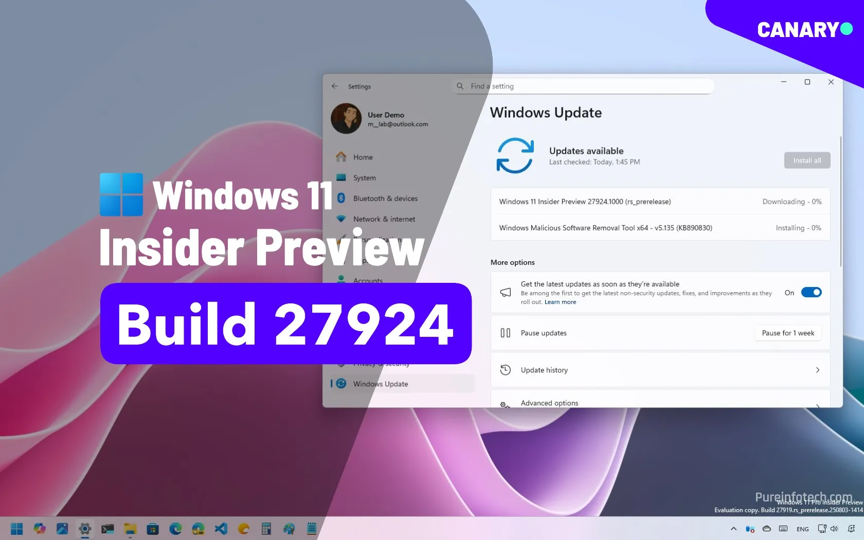 Build 27924 for Windows 11 brings AI features to the Canary Channel ...