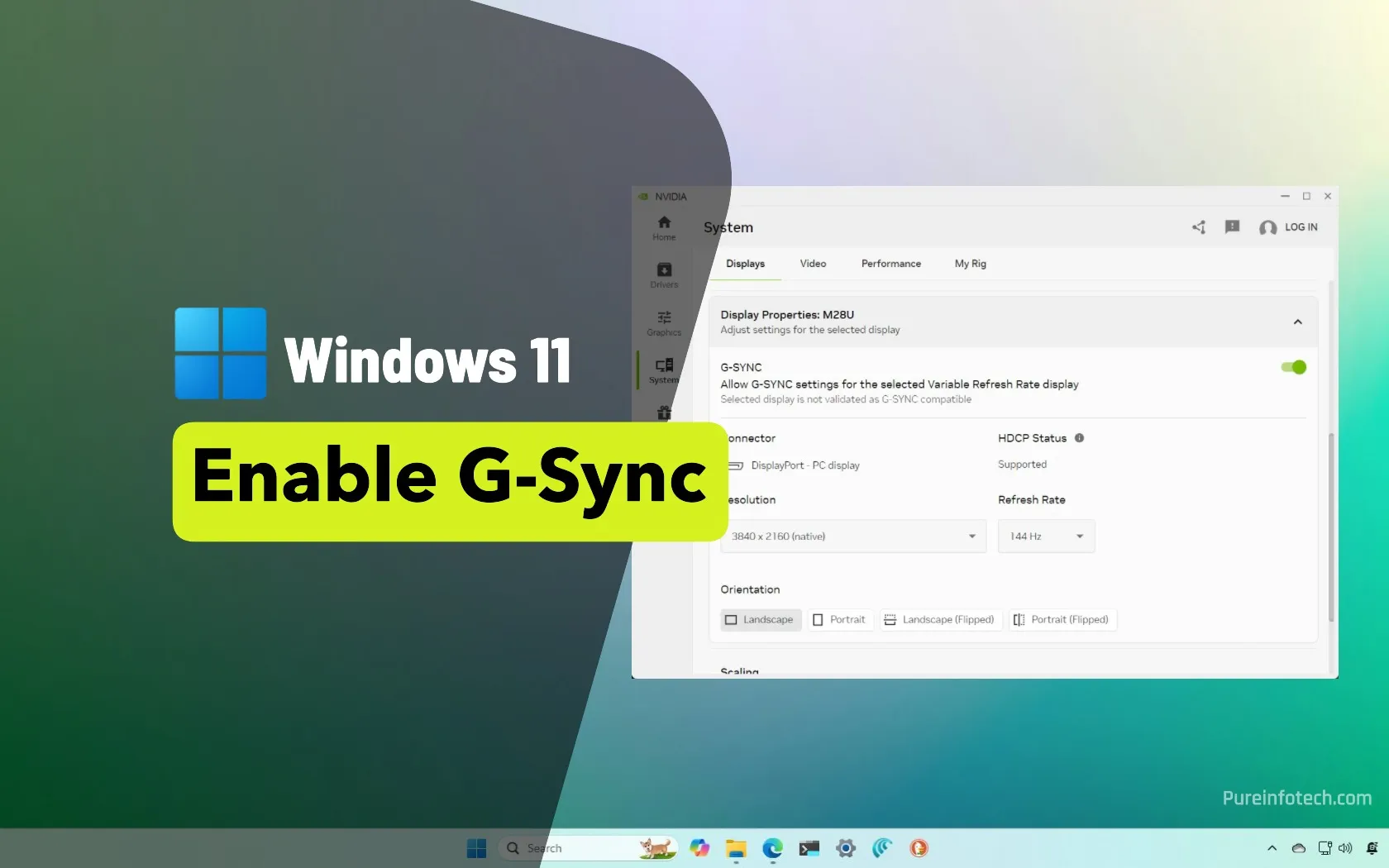 How to enable G-Sync on Windows 11, GPU, and monitor - Pureinfotech