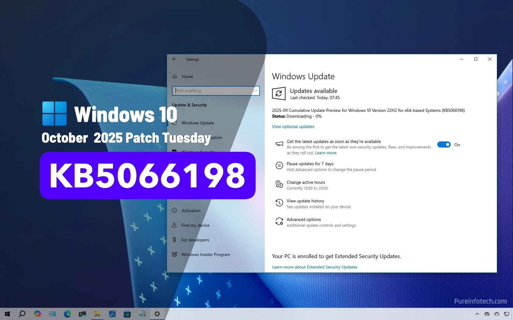 Build 19045.6396 (KB5066198) for Windows 10 drops as the October 2025 update (preview ...