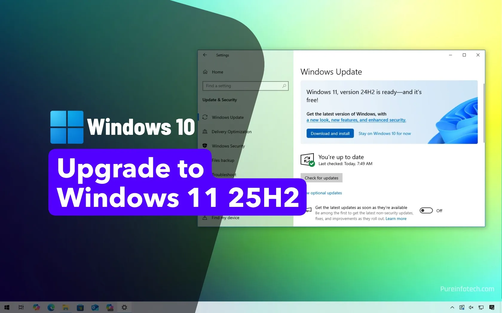 How to upgrade Windows 10 to Windows 11 25H2 - Pureinfotech