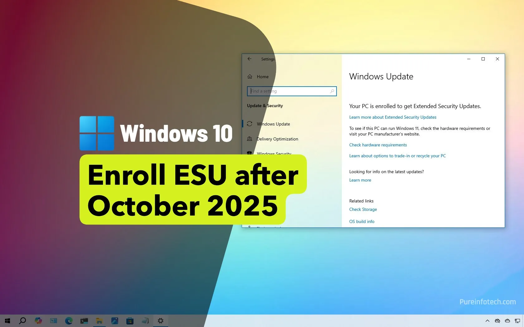 Can I sign up for Windows 10 ESU after support ends? Yes, enrollment ...