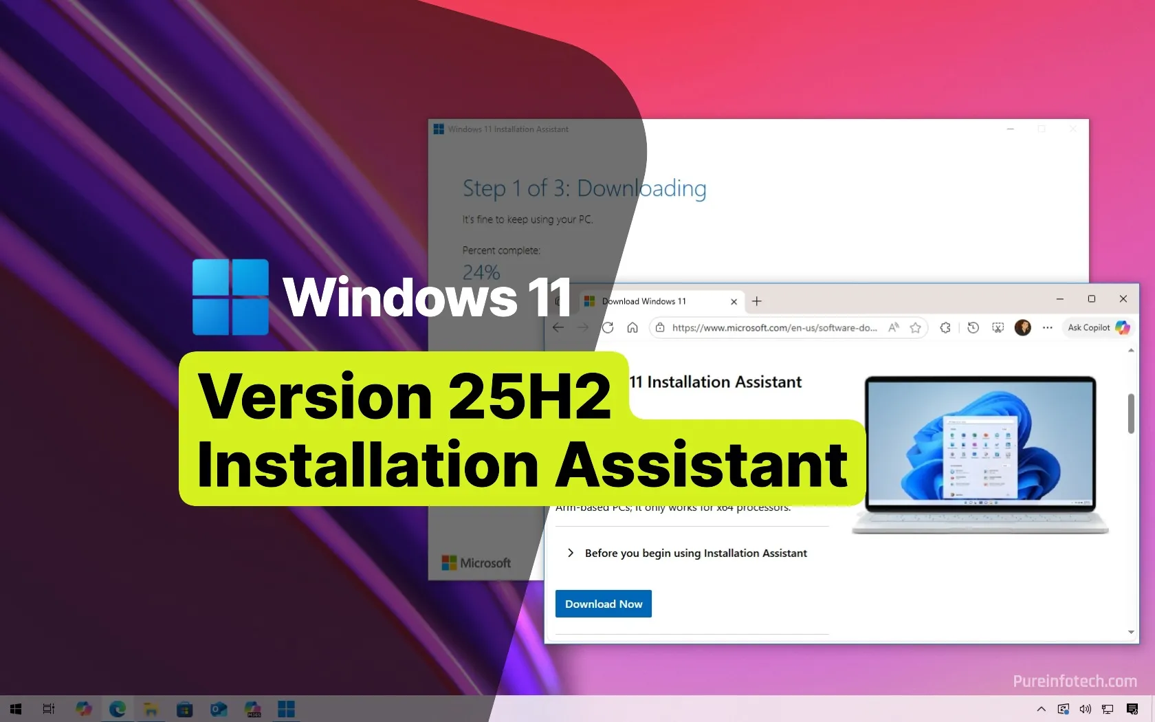 How to force upgrade to Windows 11 25H2 using Installation Assistant - Pureinfotech