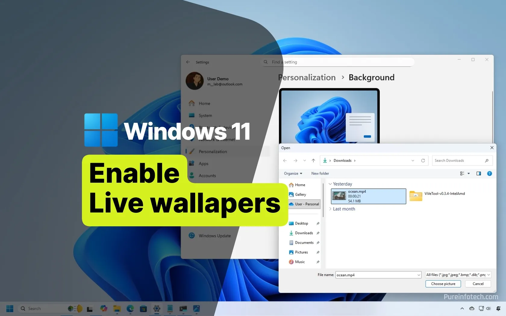 How to enable new video wallpaper feature on Windows 11 25H2 and 24H2 ...