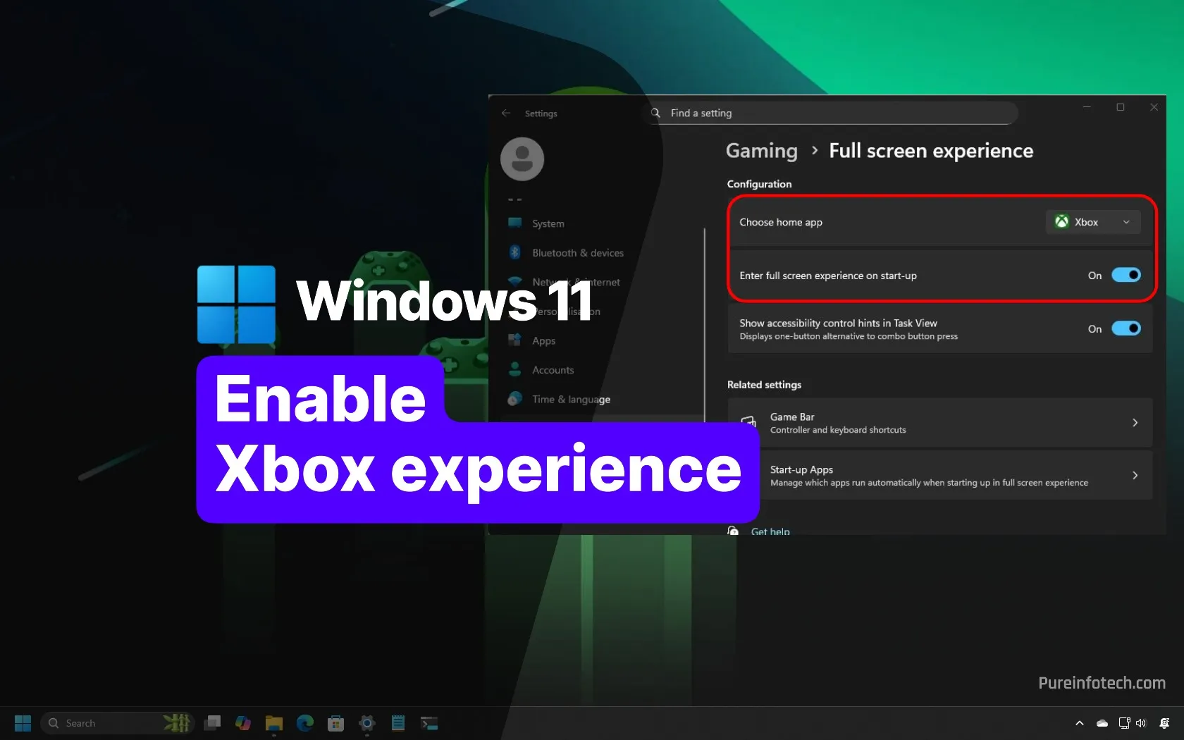 How to enable new Xbox Full Screen Experience on Windows 11 - Pureinfotech