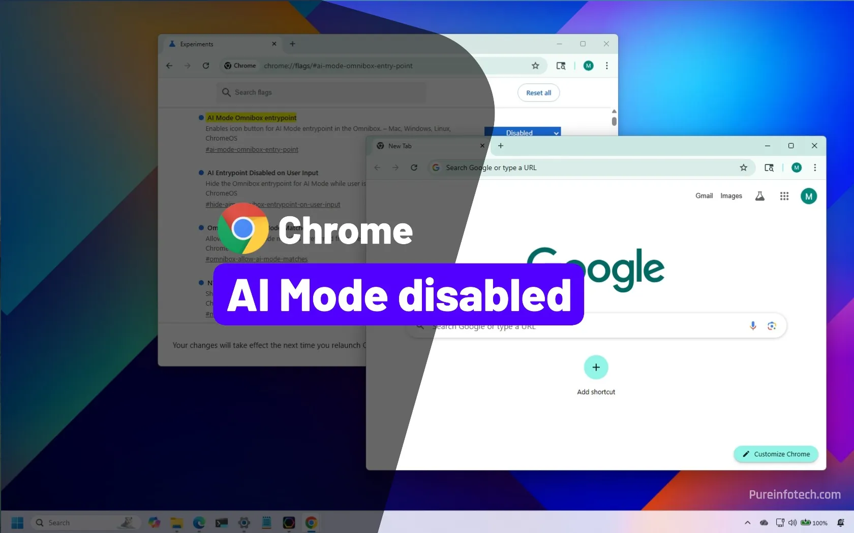 How to disable 'AI Mode' in address bar and new tab on Chrome ...
