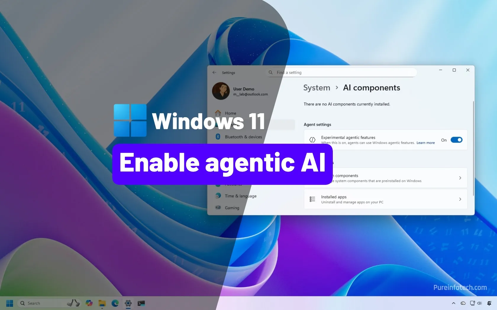 How to enable agentic AI features on Windows 11 - Pureinfotech