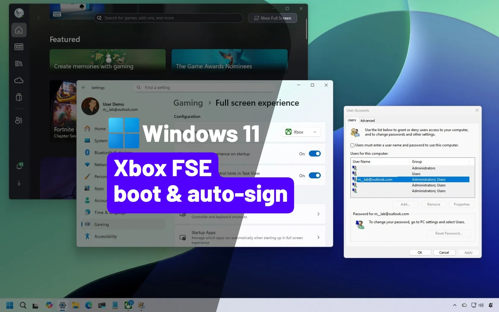 How to auto-sign in and boot directly to Xbox Full Screen Experience on Windows 11 - Pureinfotech