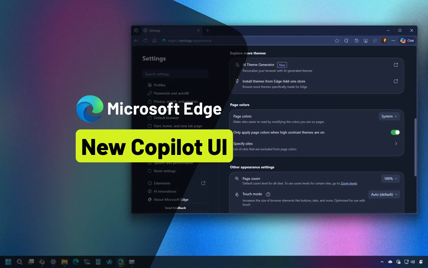Microsoft Edge receives a major Copilot-inspired UI redesign on Windows ...