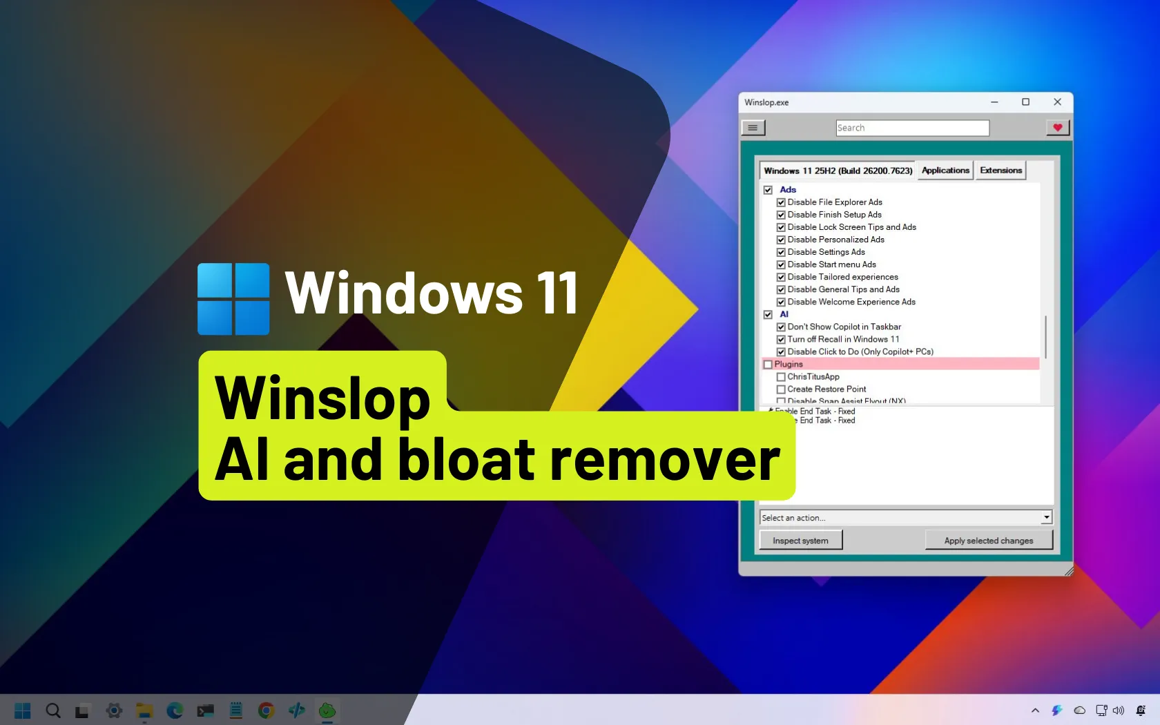 How to use Winslop to debloat and remove AI features on Windows 11 ...