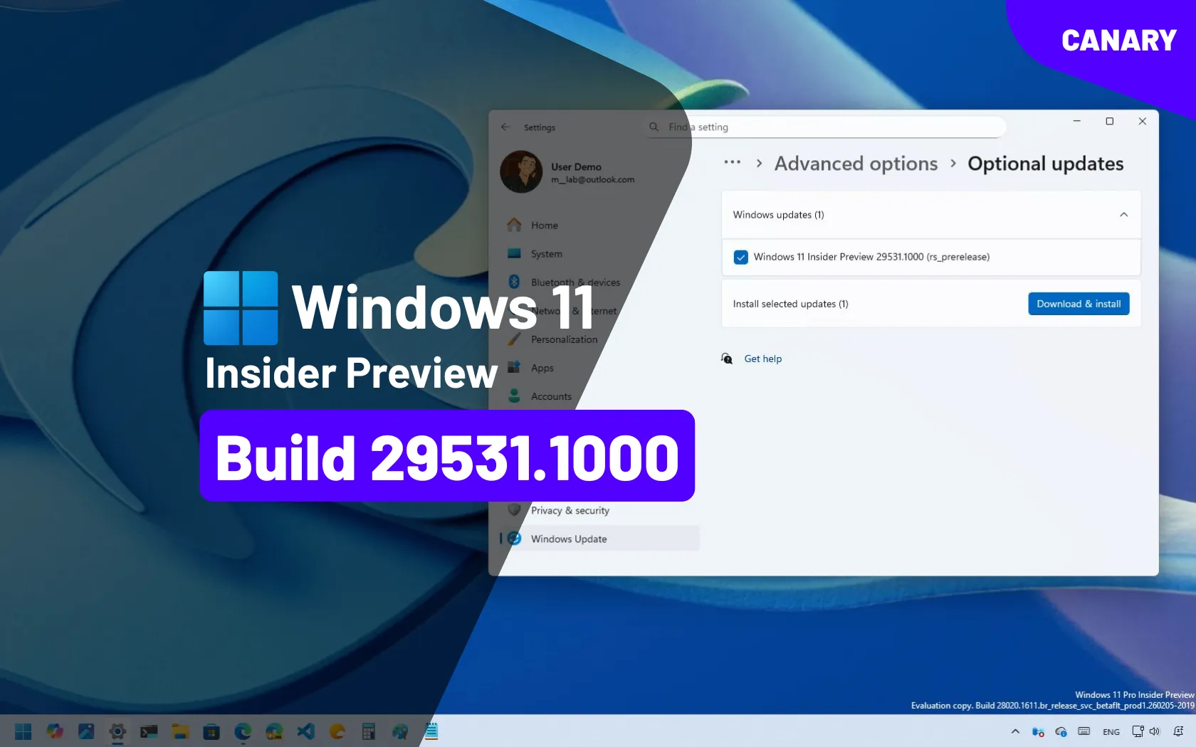 Build 29531.1000 splits Windows 11’s Canary Channel, creating more ...