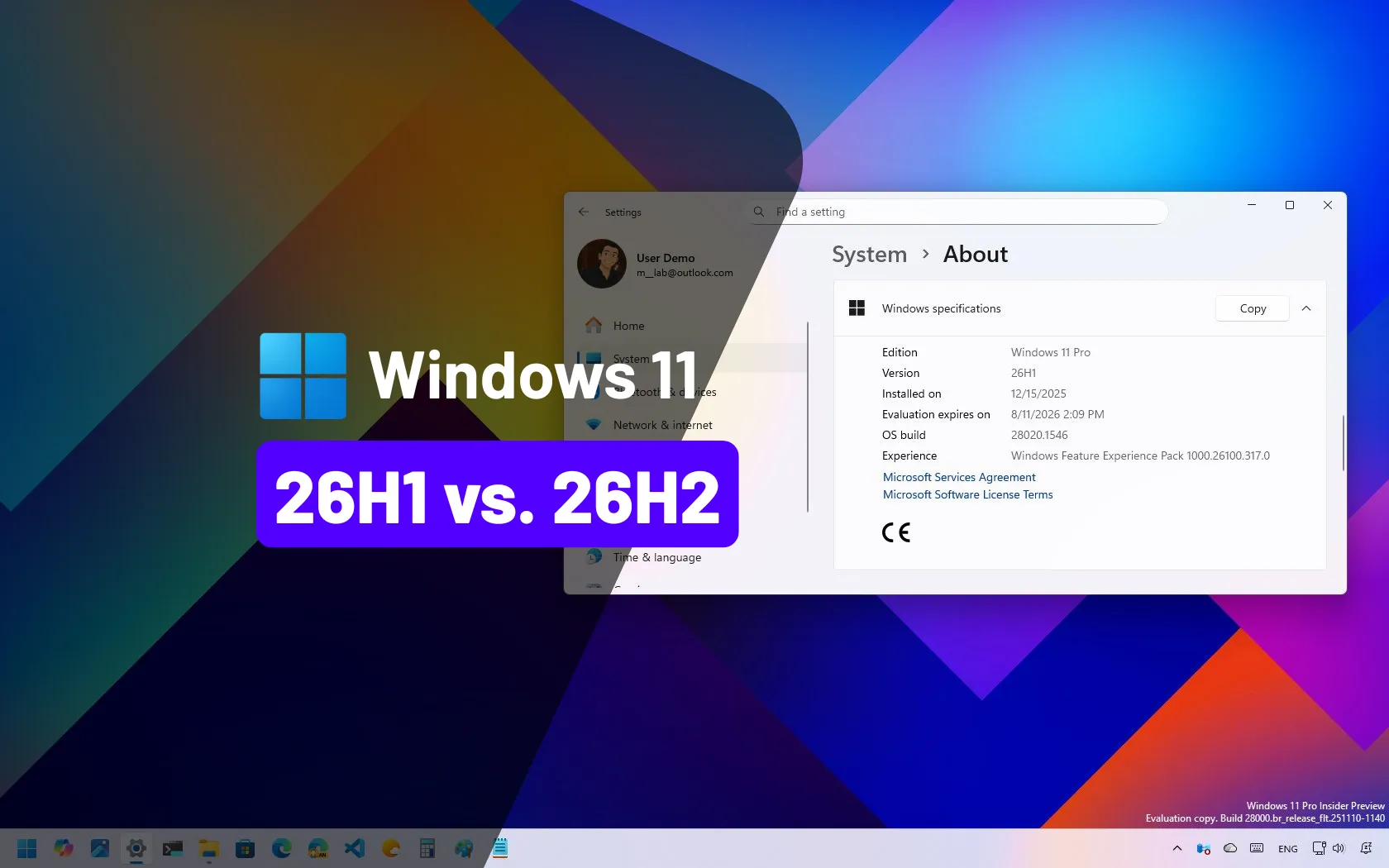 Windows 11 26H1 vs 26H2: The real differences – and who actually gets ...