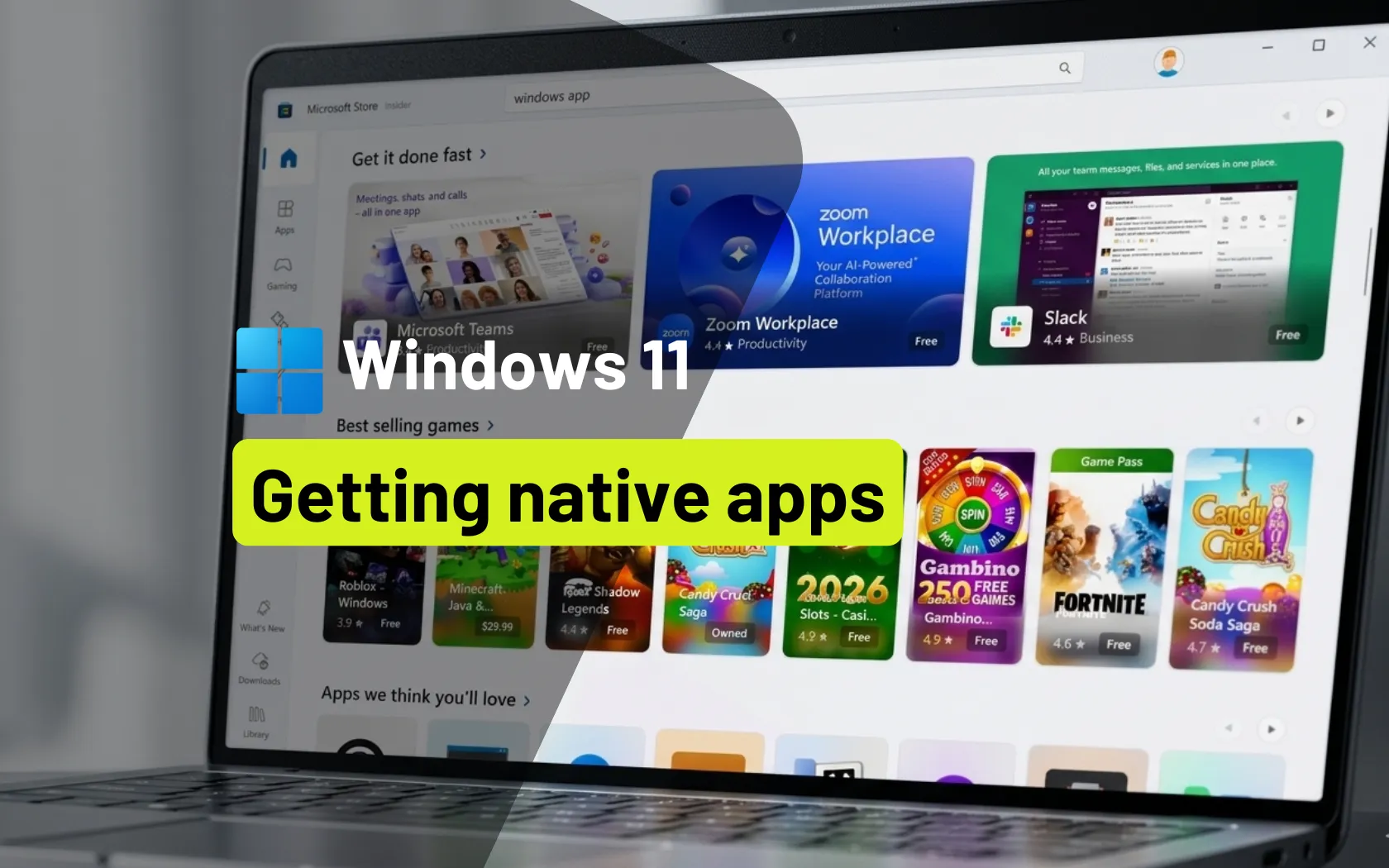 Microsoft to pivot from web-based to native app experiences on Windows ...