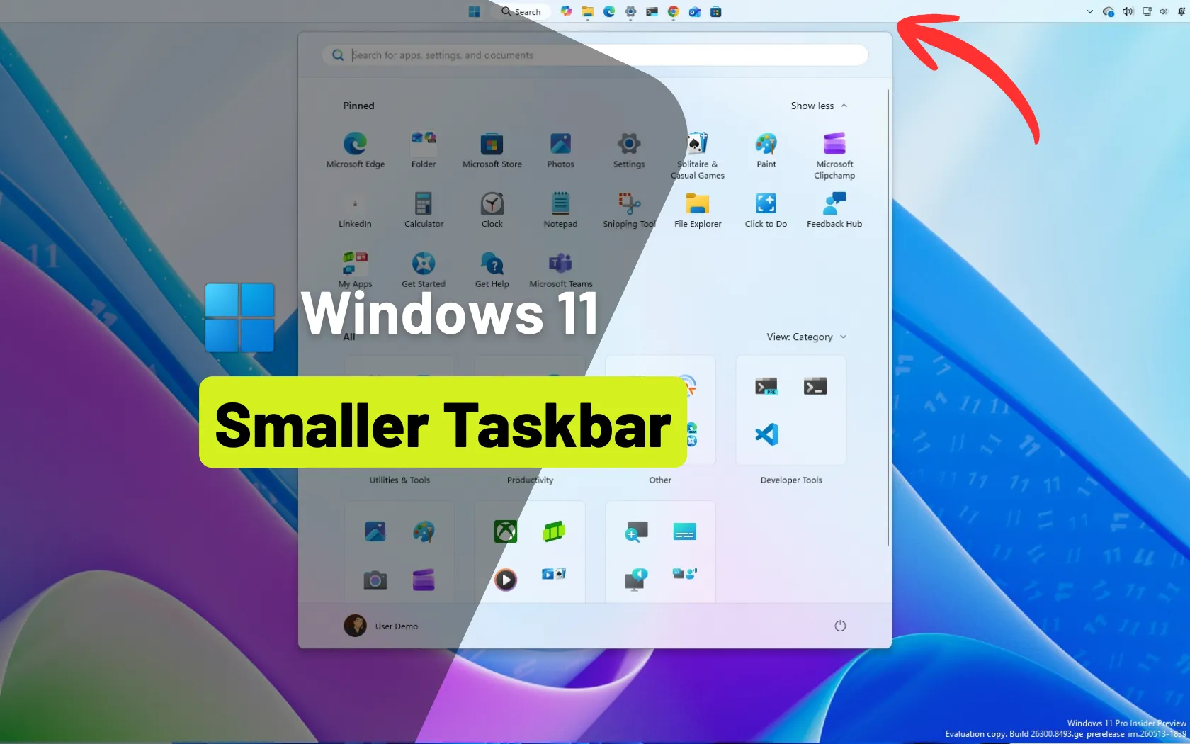 Windows 11 regains smaller Taskbar option as part of Windows K2 ...
