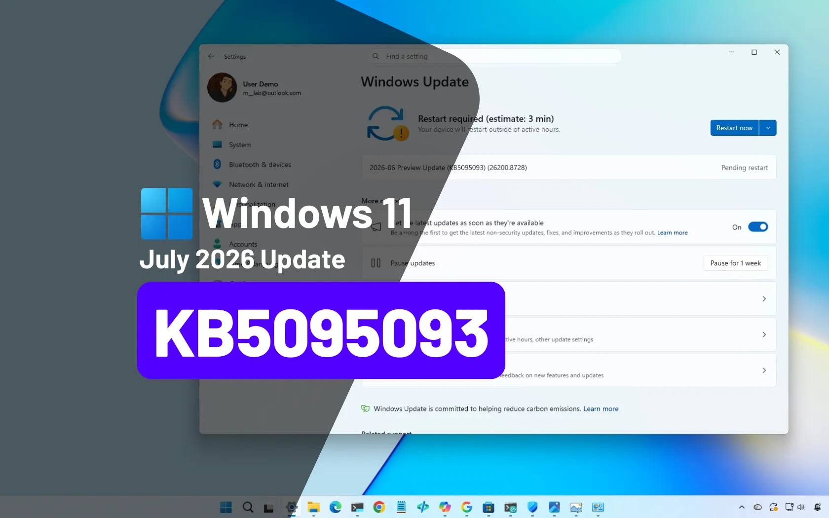 KB5095093 (build 26200.8728) for Windows 11 drops as part of the July ...